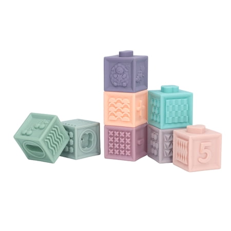 Spptty Soft Rubber Blocks Babies Children Chewing Silicone Early ...