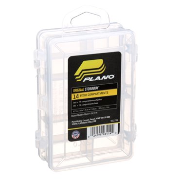 Plano ProLatch Stowaway Large Clear Organizer Tackle Box, Large, Clear ...
