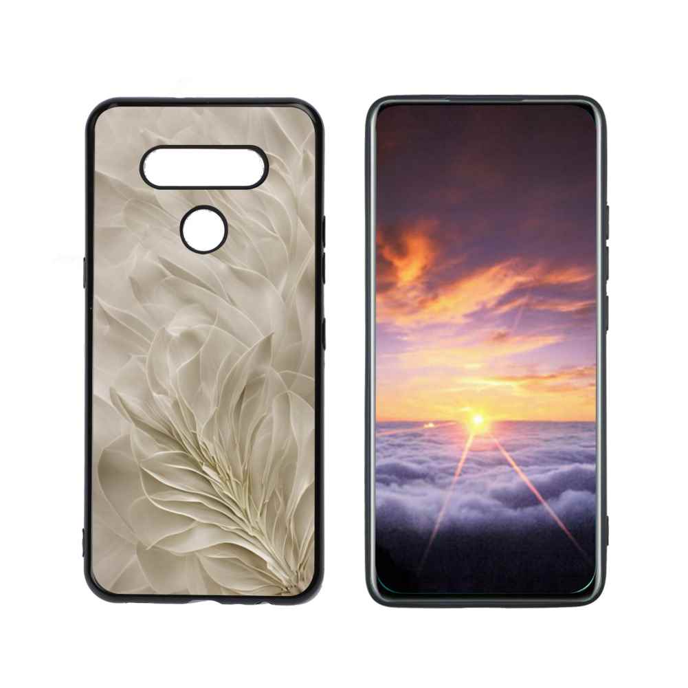 Abstract-botanical-6 Phone Case, Degined for LG Q51 Case Men Women ...