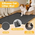 Cat Litter Mat Dark Gray XL-40''x28'' Silicone Trapping Pad - Walmart.com