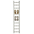 Woven Paths Farmhouse Distressed White Wood Ladder - Walmart.com
