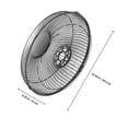 BESTYASH Black Mesh Pedestal Fan Cover for Electric Fans Protection ...