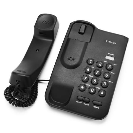 NEW White Black Desktop Home Wall Mount Office Corded Phone Telephone ...