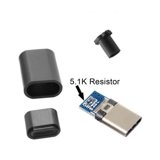 JSER 5pcs/lot DIY 24pin USB Type C USB-C Male OTG Host Type 5.1k ...