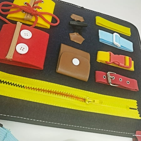 BAMAIA Busy Board for Toddlers, Baby Basic Skills Activity Board ...