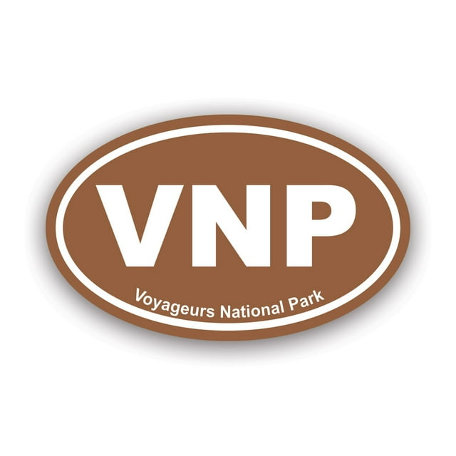 Voyageurs National Park Brown Oval Sticker Decal - Self Adhesive Vinyl ...