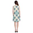 DIXRUYEE Womens Dresses Loose Neck Sleeveless Oversize Blue Diamond ...