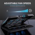 KOSIY Laptop Cooler Laptop Cooling Pad with 6 Quiet Fans 2 USB Ports ...