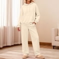 Bibifish Womens Two Piece Sets Oversized Soft Drop Shoulder Long Sleeve ...