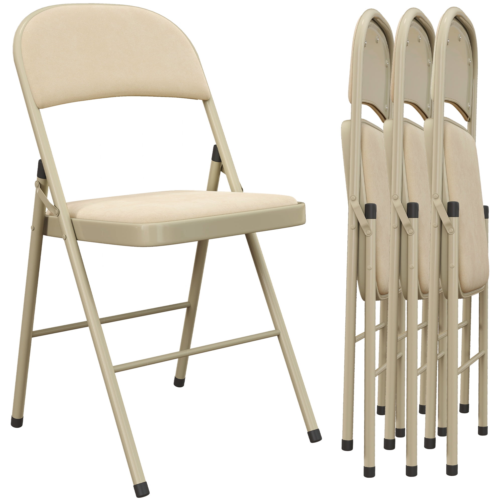 Click here for Homcom Folding Chairs Set Of 4  Foldable Chairs Wi... prices