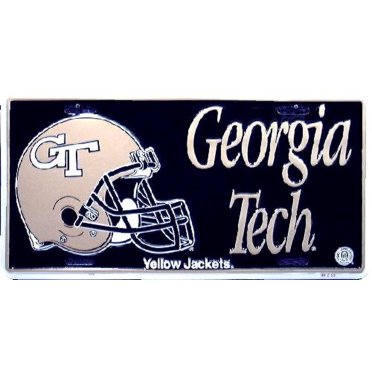 Georgia Tech with Helmet License Plate - Walmart.com