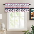 4 of July Valances for Windows Farmhouse Kitchen Curtains Valances Rod ...
