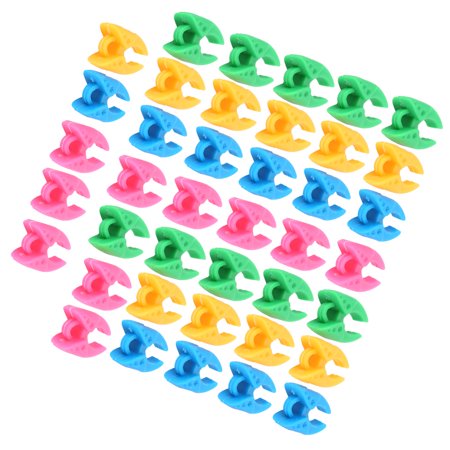 Khall 40Pcs Spool Fixing Clip Silicone Colorful Bobbins Clips for ...