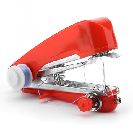 Qiilu Handheld Sewing Machine Mini Portable Stitch Manual Sewing ...