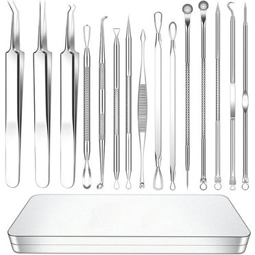DUcare Professional 9-Pcs Pimple Popper & Blemish Removal Tool Kit with ...