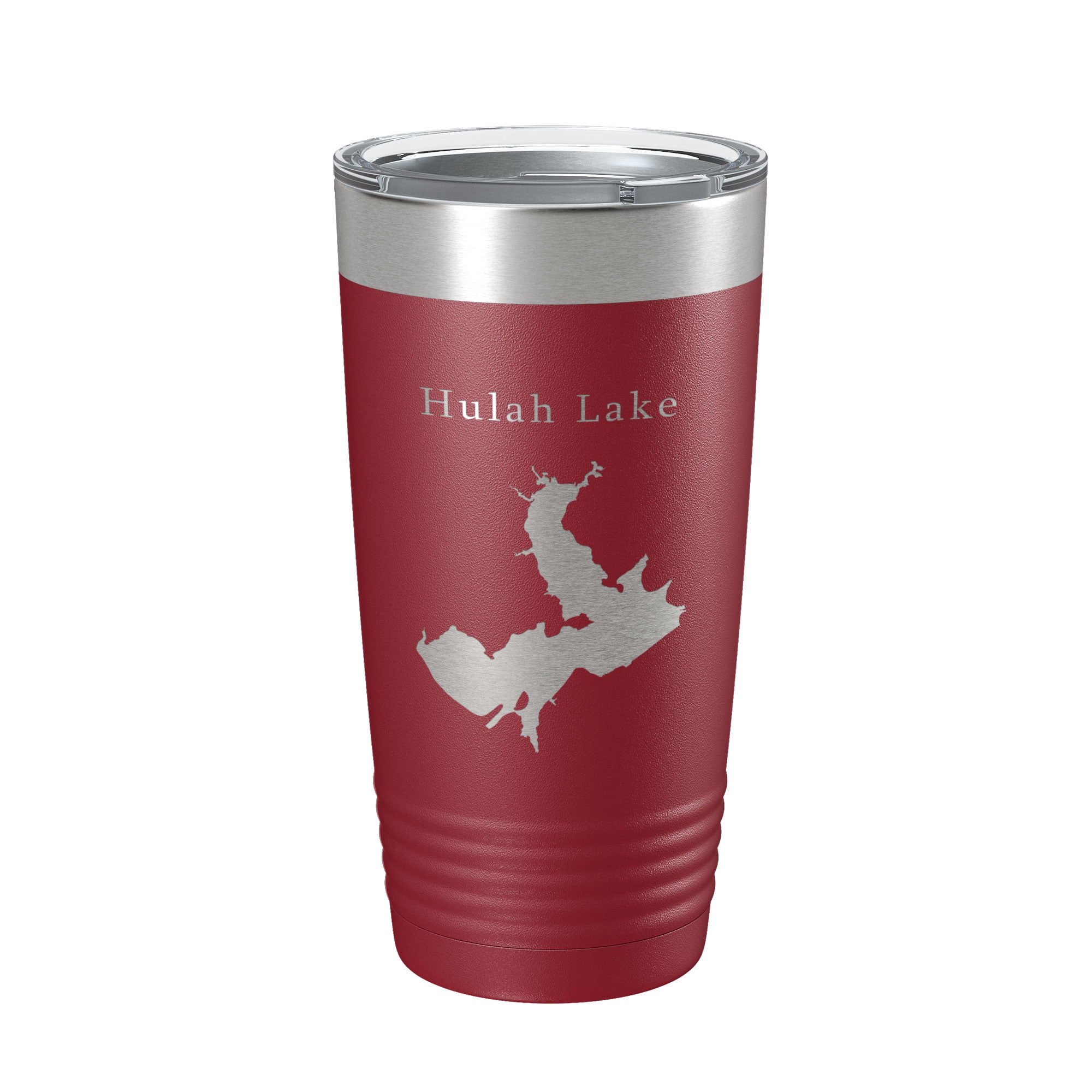Hulah Lake Map Tumbler Travel Mug Insulated Laser Engraved Coffee Cup ...