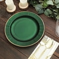 BalsaCircle 25 Metallic Paper Plates - 10" Round, Hunter Green with ...
