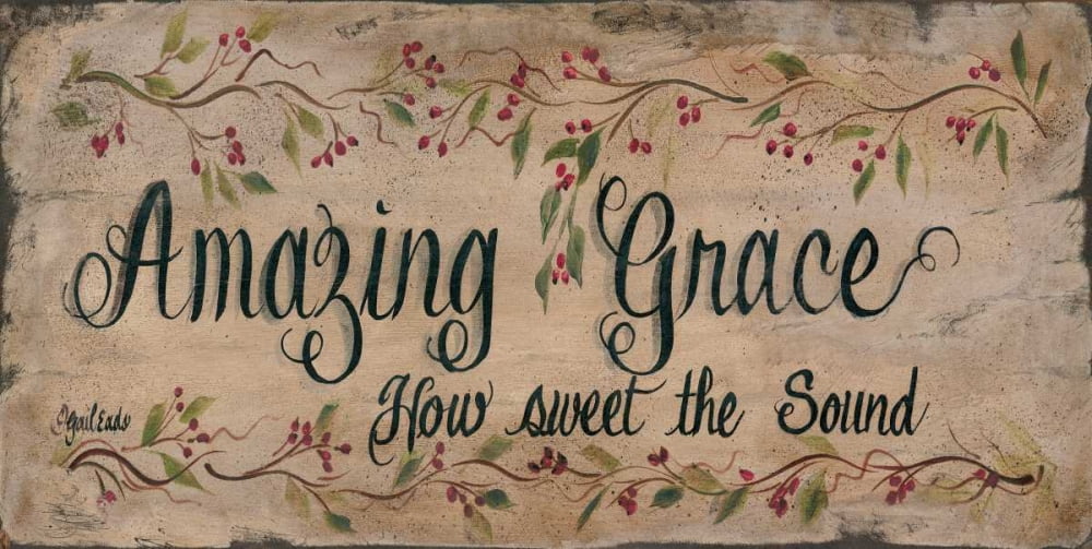 Amazing Grace Poster Print by Gail Eads (36 x 18) - Walmart.com ...