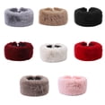 2in1 Plush Empty Top Neck Warmer&Bucket Hat Winter Russian Hat Thicken ...