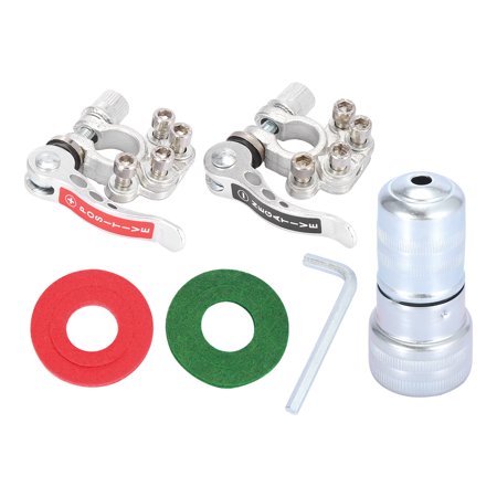 Car Negative Positive Battery Terminal Wire Cable Clamp Connectors Set ...