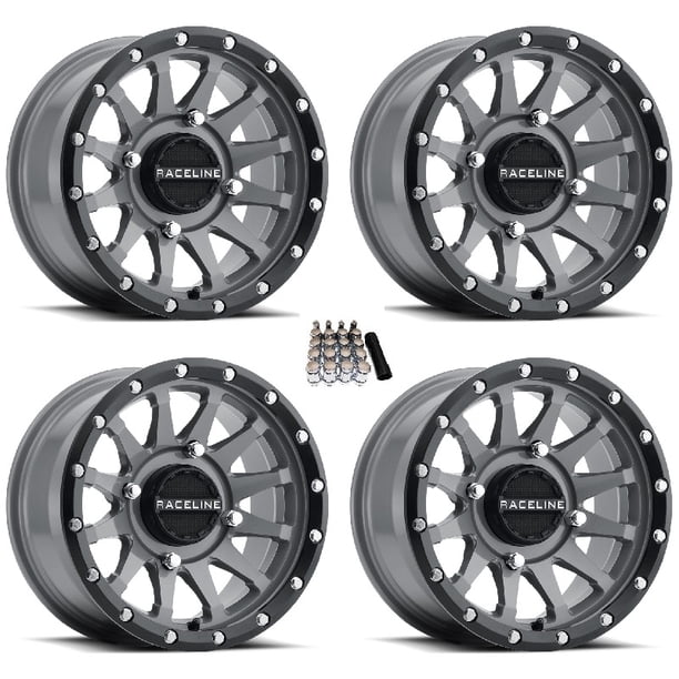 Raceline Trophy UTV Wheels/Rims Grey 14" Can-Am Maverick X3 / Honda ...