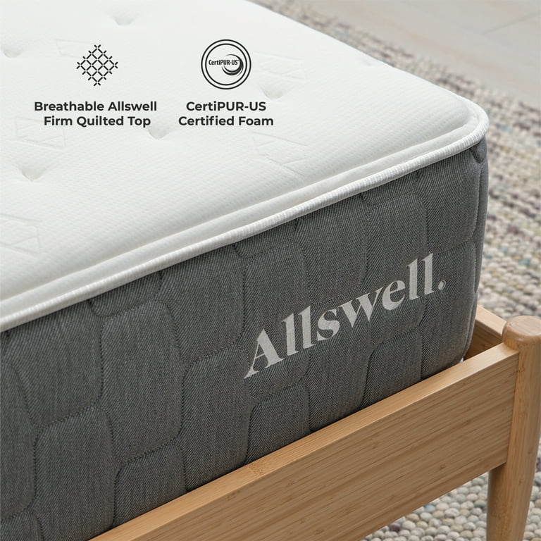 The Allswell Brick 12 Bed in A Box Hybrid Mattress Queen
