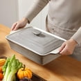 4.5 Quart Ceramic Casserole Dish with Lid, 9x13 Baking Dish for Oven ...