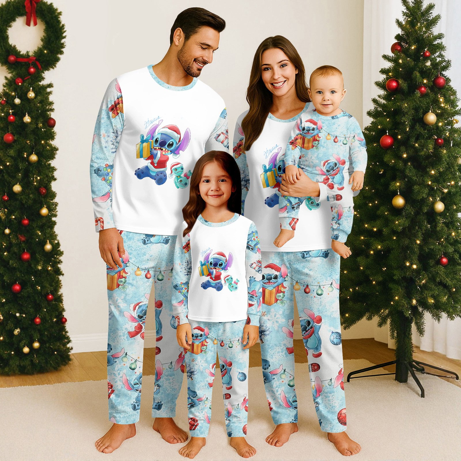 2025 Christmas Pajamas for Family,Christmas Thmed Printed Family ...
