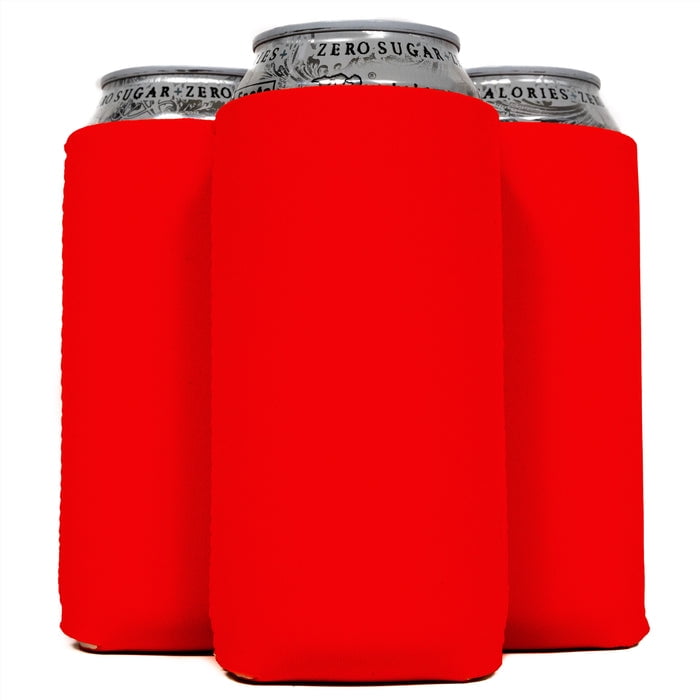 QualityPerfection Can Cooler Sleeves, 16 oz Neoprene Blank Coolers ...