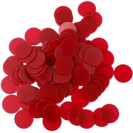 HTCM 100pcs Small Plastic Learning Counters Disks Bingo Chip Counting ...
