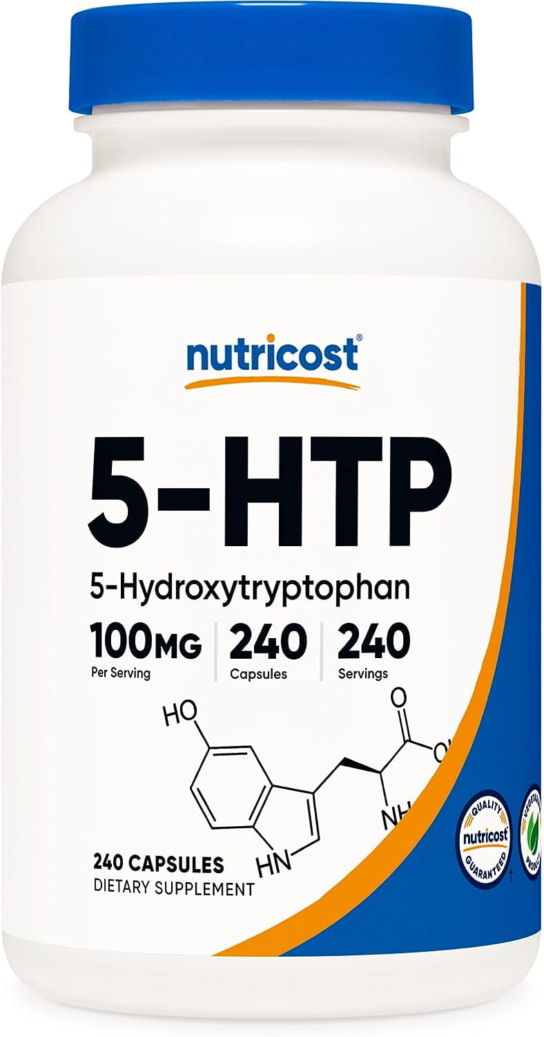 Nutricost 5-HTP (5-Hydroxytryptophan) | 100 Mg Per Serving | 240 ...