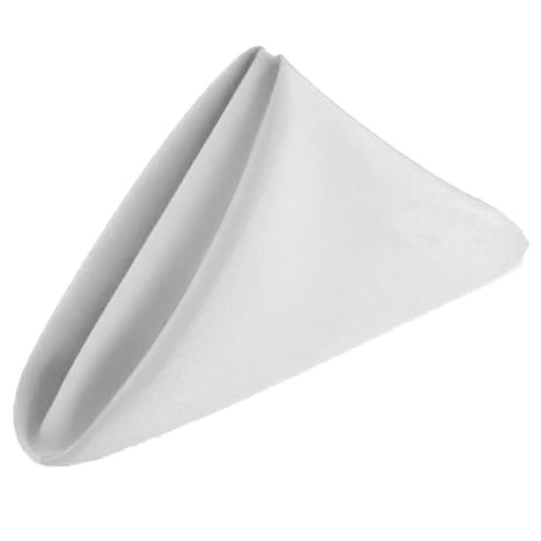 Gowinex White 20" x 20" Polyester Dinner Napkins (Pack of 10) - Walmart.com