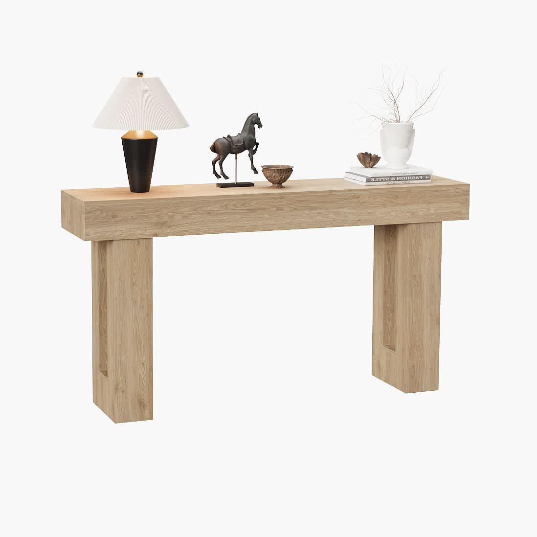 Click here for Ourlova 63 Inch Farmhouse Wood Console Table With... prices