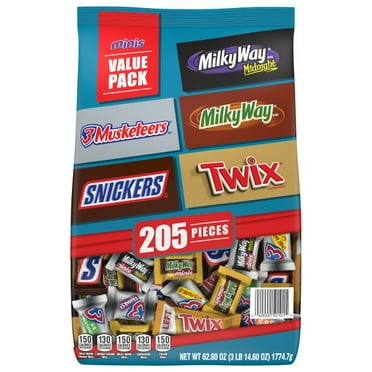 MARS Mixed Chocolate Bars Minis, 240 Count - Walmart.com
