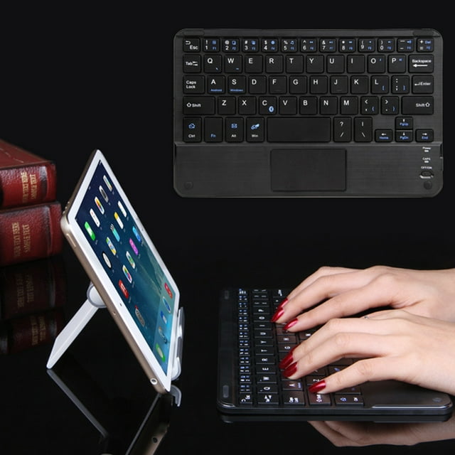 Ultra-Slim Mini Wireless Bluetooth-compatible 59 Keys Keyboard with ...
