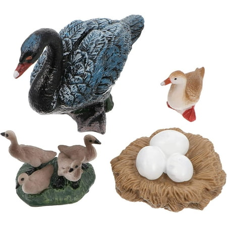 1set/4pcs Swan Life Cycle Farm Animals Figures Life Cycle Toys ...