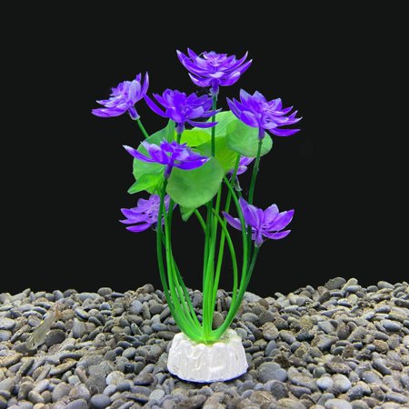 YERDGARY Fish tank lotus decoration simulation water lily aquarium ...