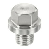 Uxcell M8x1 Male Plug Stainless Steel Thread Hex Head Socket Solid Pipe ...