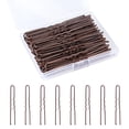 U Shaped Hair Pins, 100PCS 2.4inch Bun Hair Pins,with Storage Box, for ...