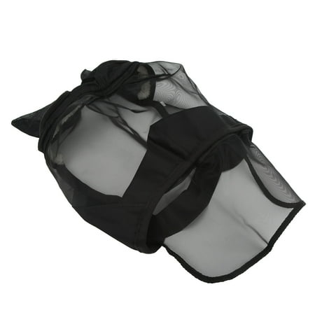 Horse Face Protective Cover, Black Transparent Mesh Horse Face Fly ...