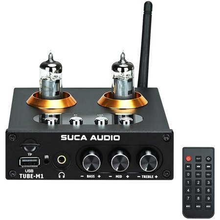 Bluetooth 5.0 Vacuum Tube Preamplifier with Bass, mid and Treble ...