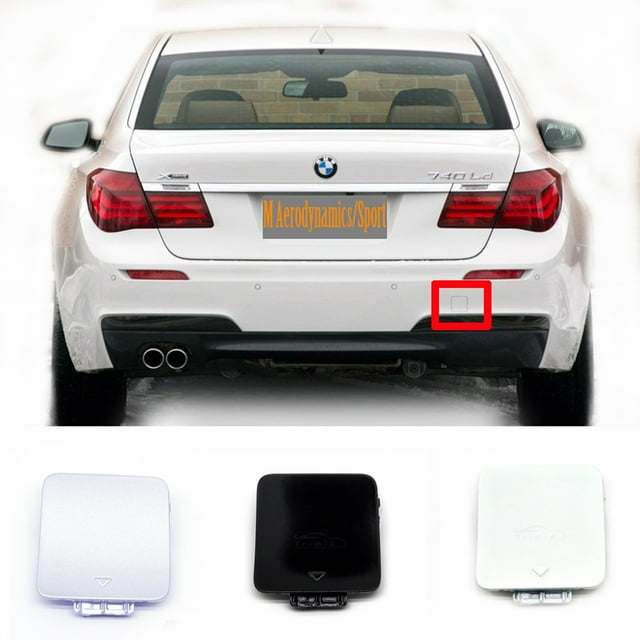 Trimla Rear Tow Cover for 09-15 BMW 7 series M Aerodynamics F01 F02 F03 Fit 725d 730d 730i 740i ...