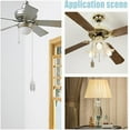 8Pcs 4 Colors Cicada Ceiling Fan Pull Chain 14.76 Inch Decorative Fan ...