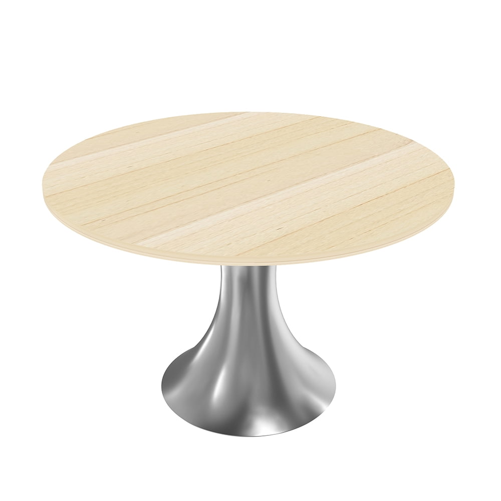 Small Round Office Table With Wide Pedestal Base 42" Breakroom Table ...