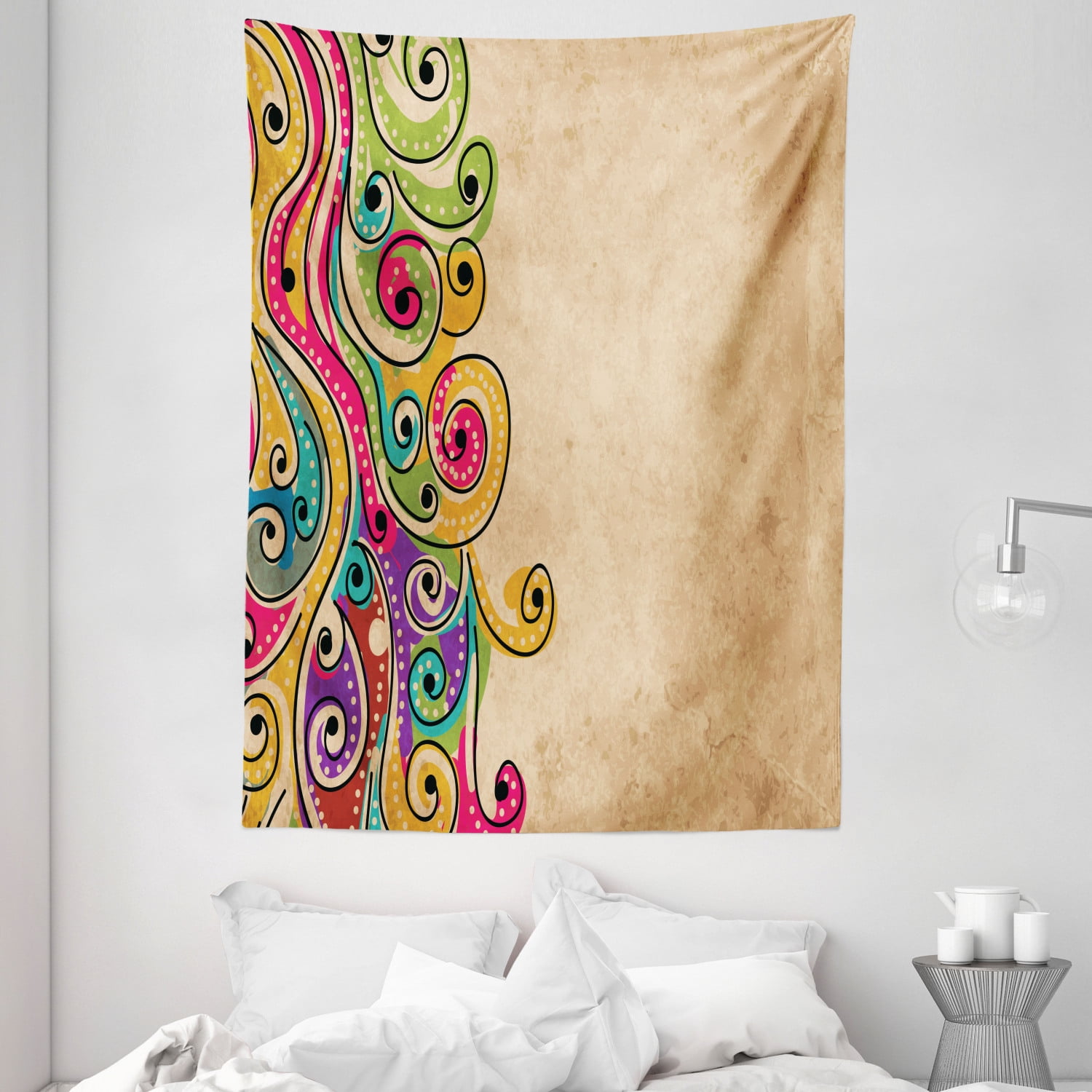 Tribal Tapestry, Traditional African Folk Art Pattern with Hand Drawn ...