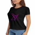 Abstract Neon Pink Triangles Graphic Tee - Walmart.com