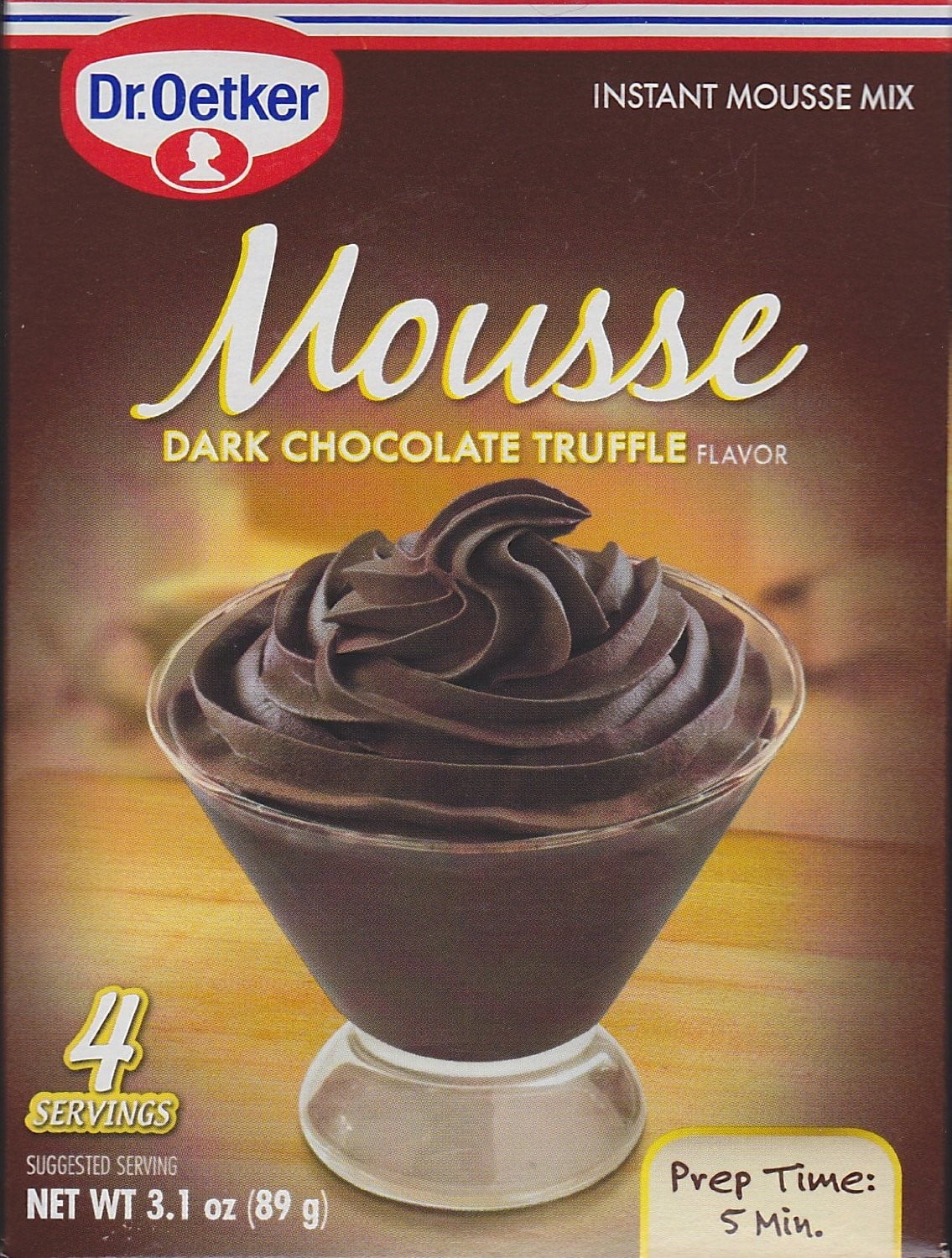 Dr. Oetker Mousse Mix, Dark Chocolate Truffle, 3.1 Oz - Walmart.com