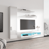 Fly G1 34TV Wall Mounted Floating Modern Entertainment Center - Walmart.com