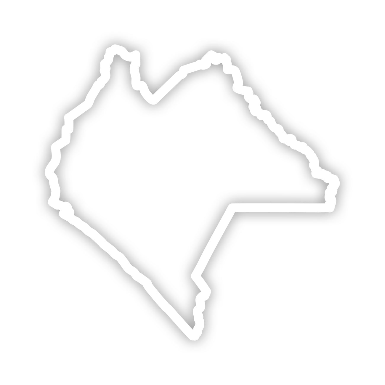 Chiapas State Shaped Sticker Decal Die Cut - Self Adhesive Vinyl - Weatherproof - Made in USA ...