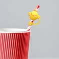 Chick Shaped Straw Topper Cup Accessory Leak Proof Plug Cartoon ...